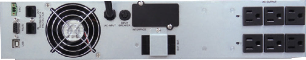 1 kVA / 900 Watt Rack Mount Power Conditioner & Battery Backup UPS ...