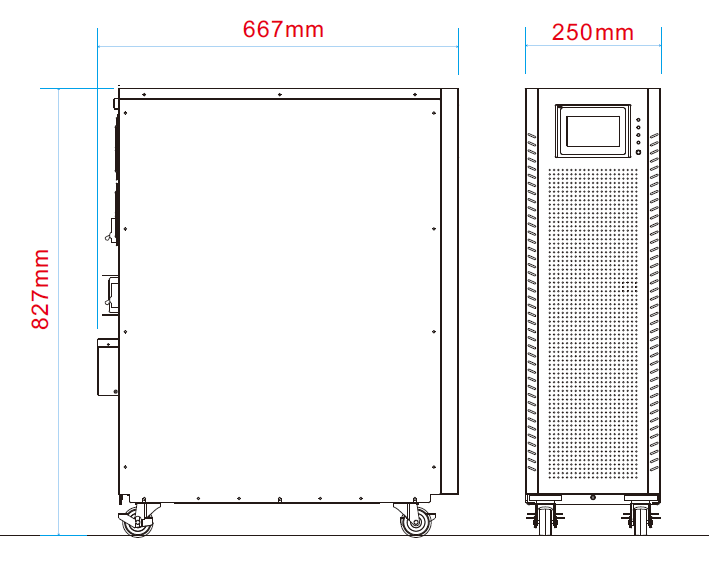 10 kVA / 10 kW 3 Phase Battery Backup UPS And Power Conditioner ...