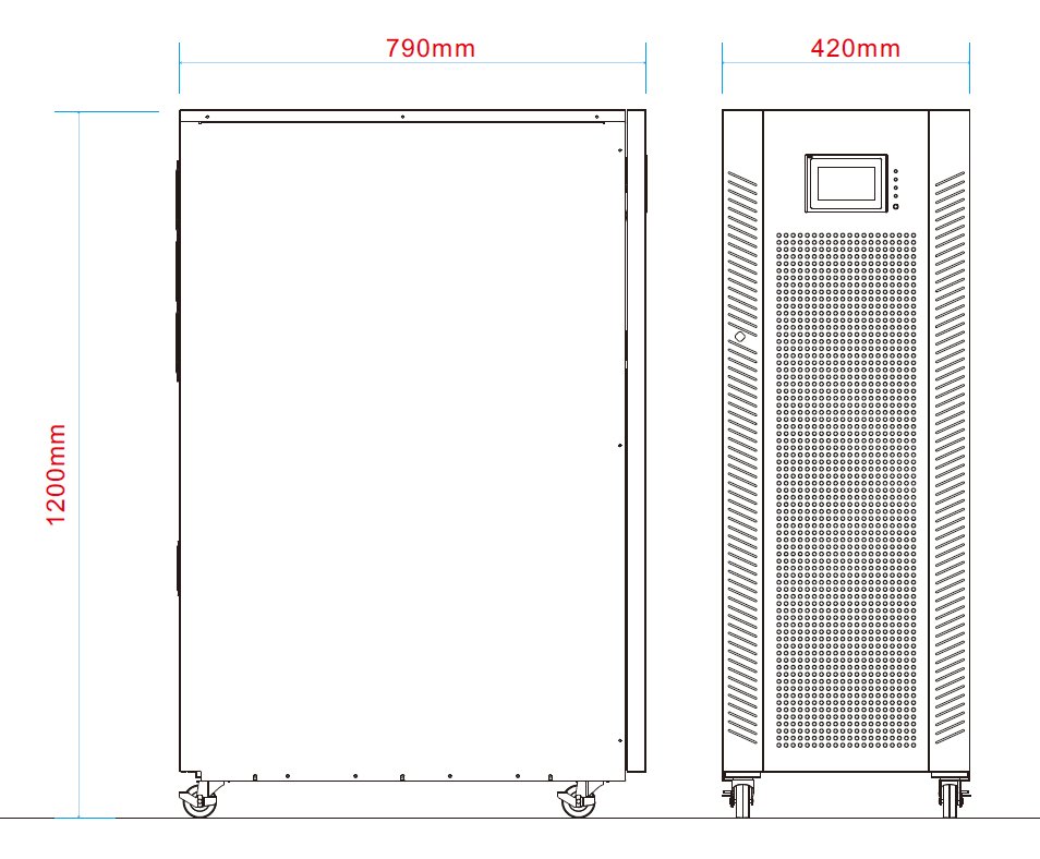 30 kVA / 30 kW 3 Phase Battery Backup UPS And Power Conditioner ...